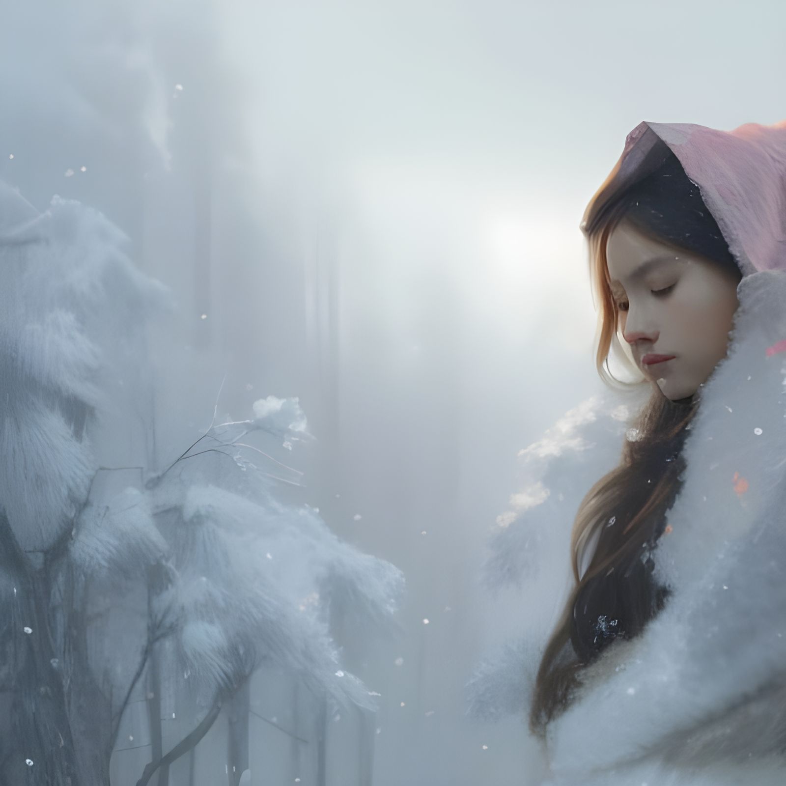 The first snowfall - AI Generated Artwork - NightCafe Creator