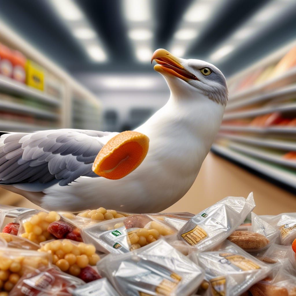 Seagull dreams - AI Generated Artwork - NightCafe Creator