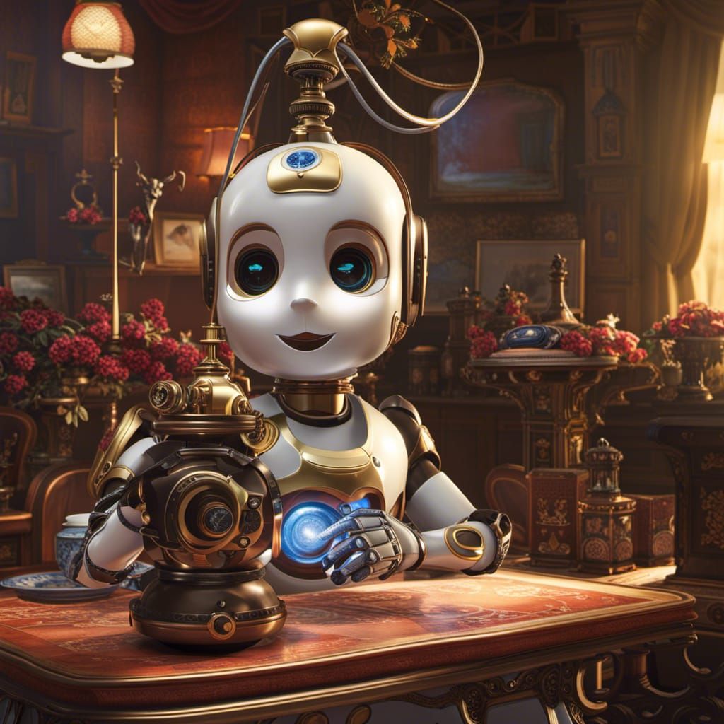 Friendly Robot - AI Generated Artwork - NightCafe Creator