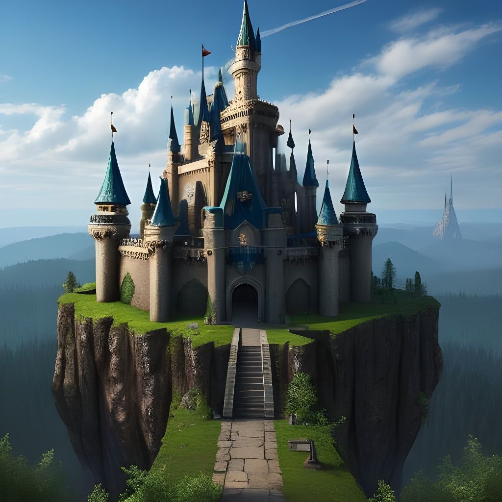 Castle in the Sky - AI Generated Artwork - NightCafe Creator