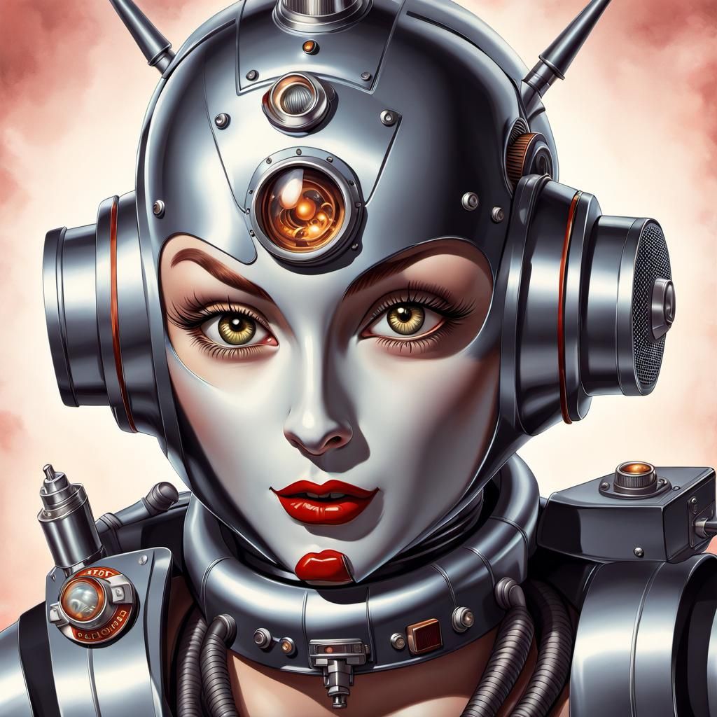 Robot role play 4 - AI Generated Artwork - NightCafe Creator