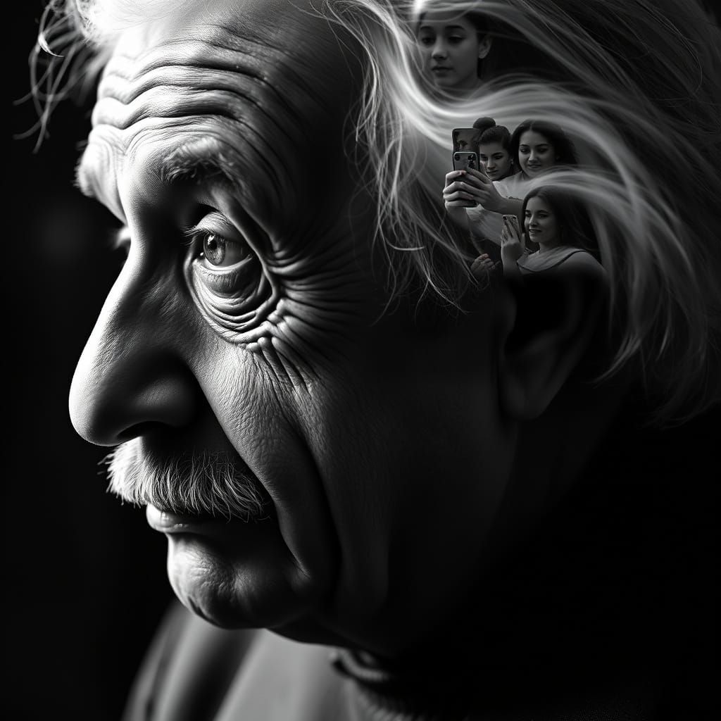 Albert Einstein thinking whats today