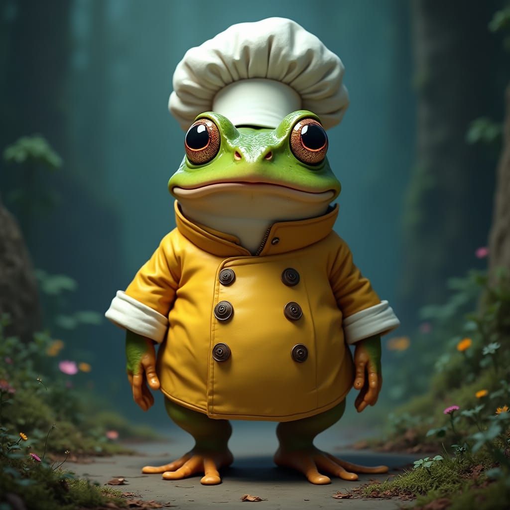 Fantastical Toad Chef in Whimsical Wonderland - AI Art