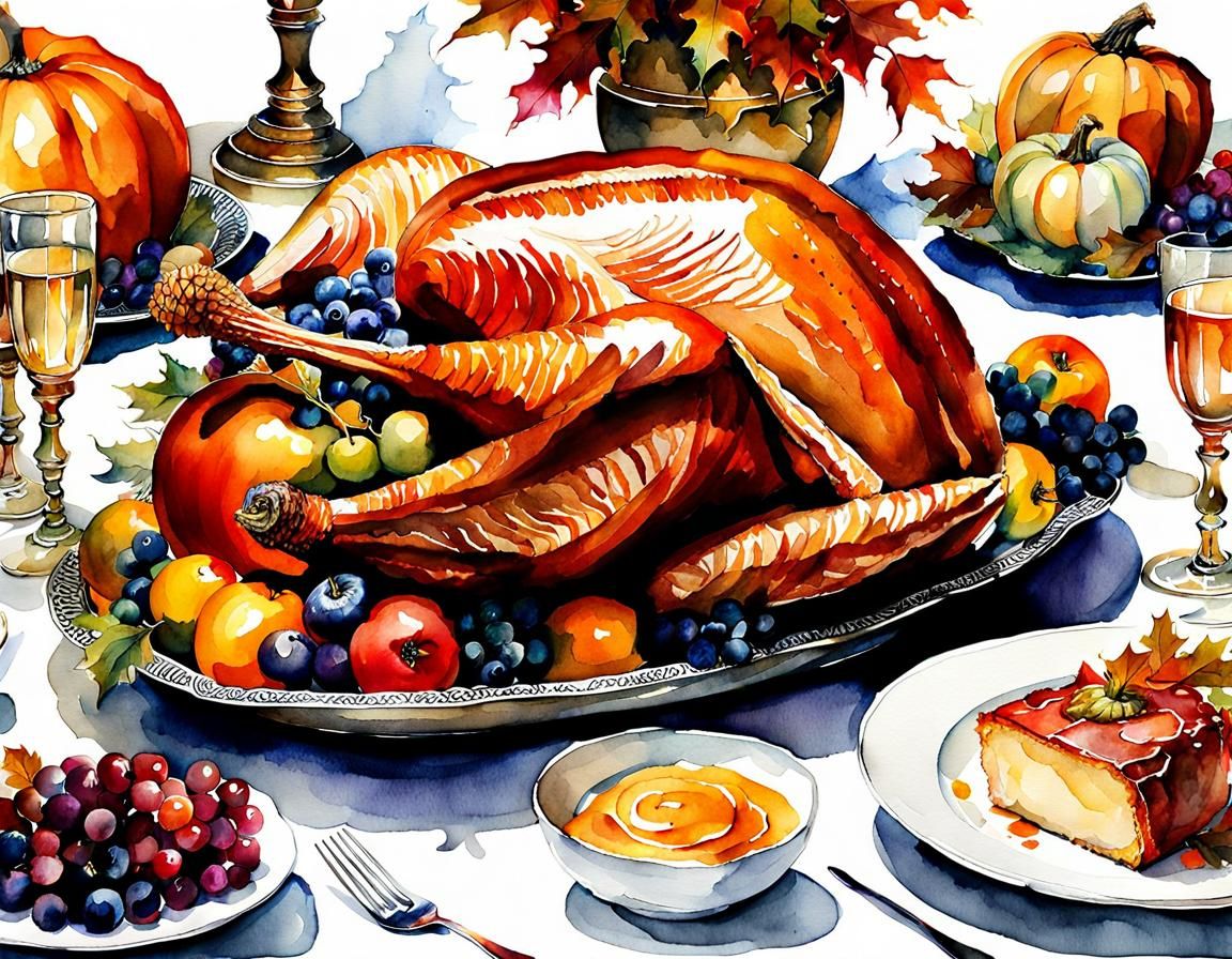 Indulge in opulent Thanksgiving 🦃 🍂 - AI Generated Artwork - NightCafe ...