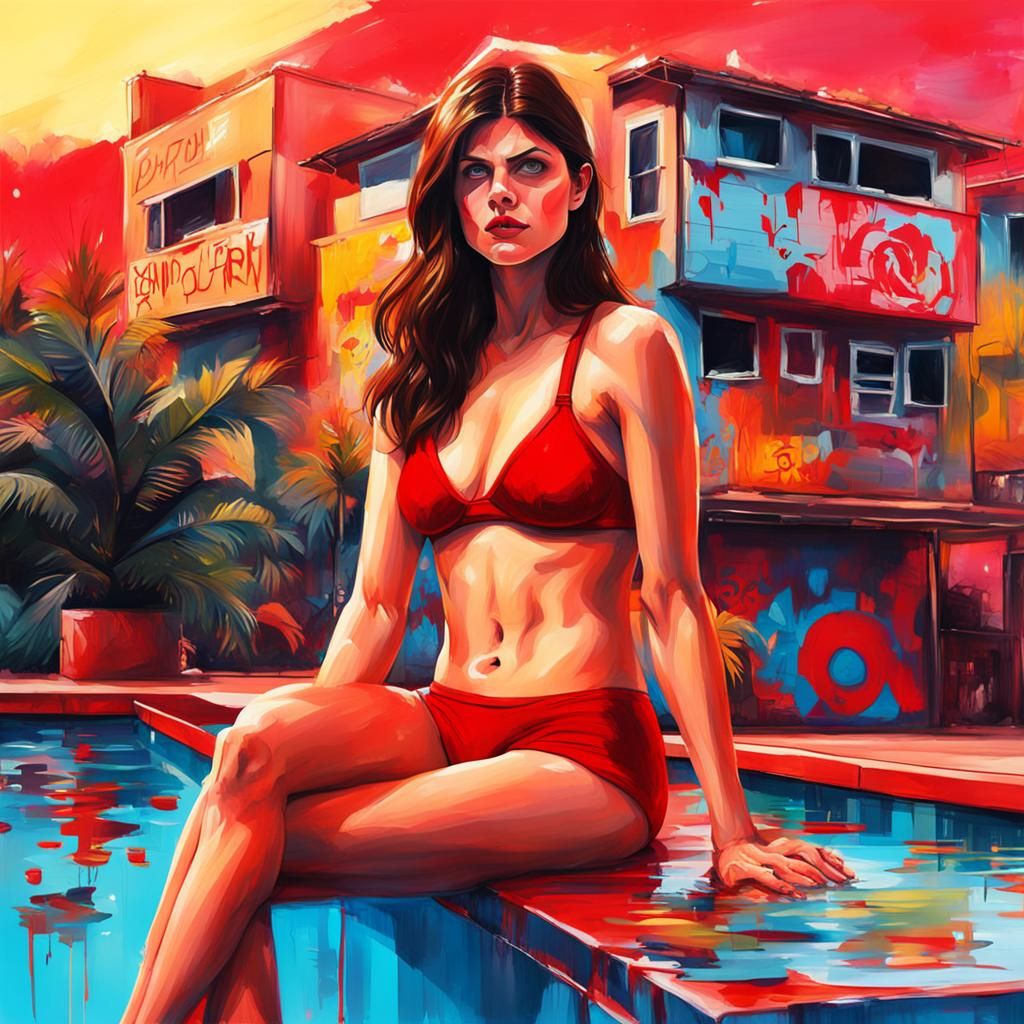 alexandra daddario - AI Generated Artwork - NightCafe Creator
