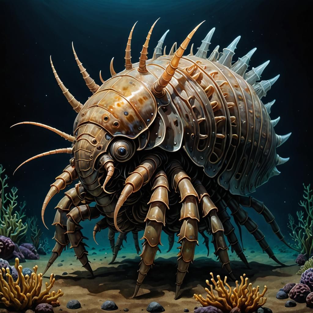 "Rare Armadillo Crab" - AI Generated Artwork - NightCafe Creator