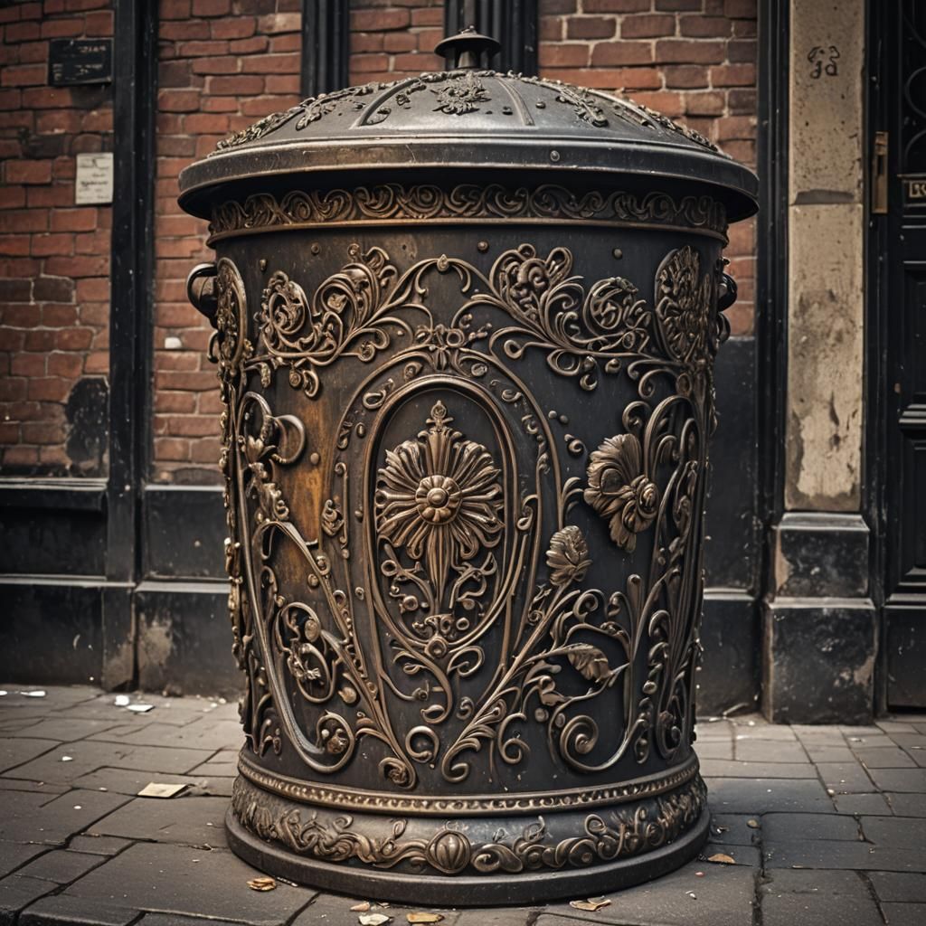 Fancy dustbin - AI Generated Artwork - NightCafe Creator