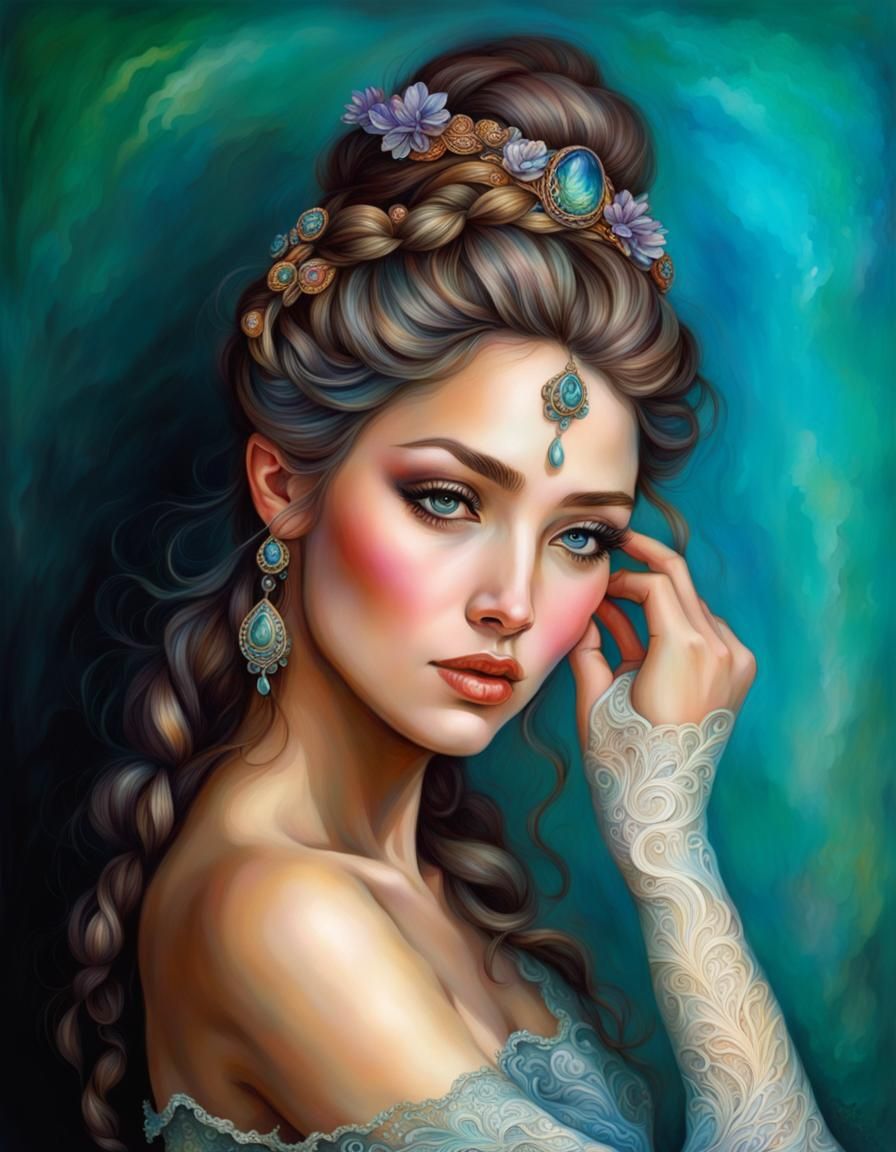 A beautiful young lady - AI Generated Artwork - NightCafe Creator