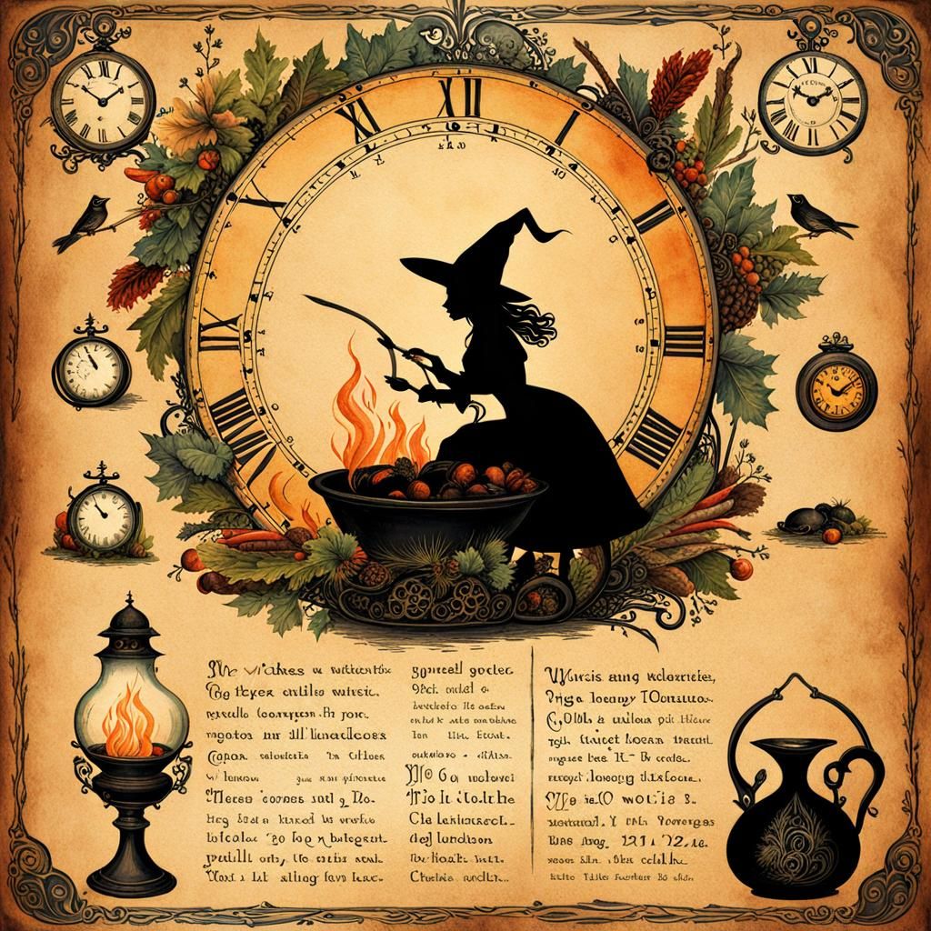 The little witch cooking a meal - AI Generated Artwork - NightCafe Creator