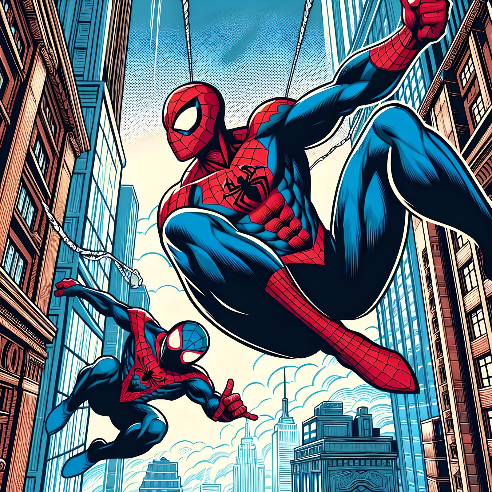 Spidey & Spider-Kid - AI Generated Artwork - NightCafe Creator