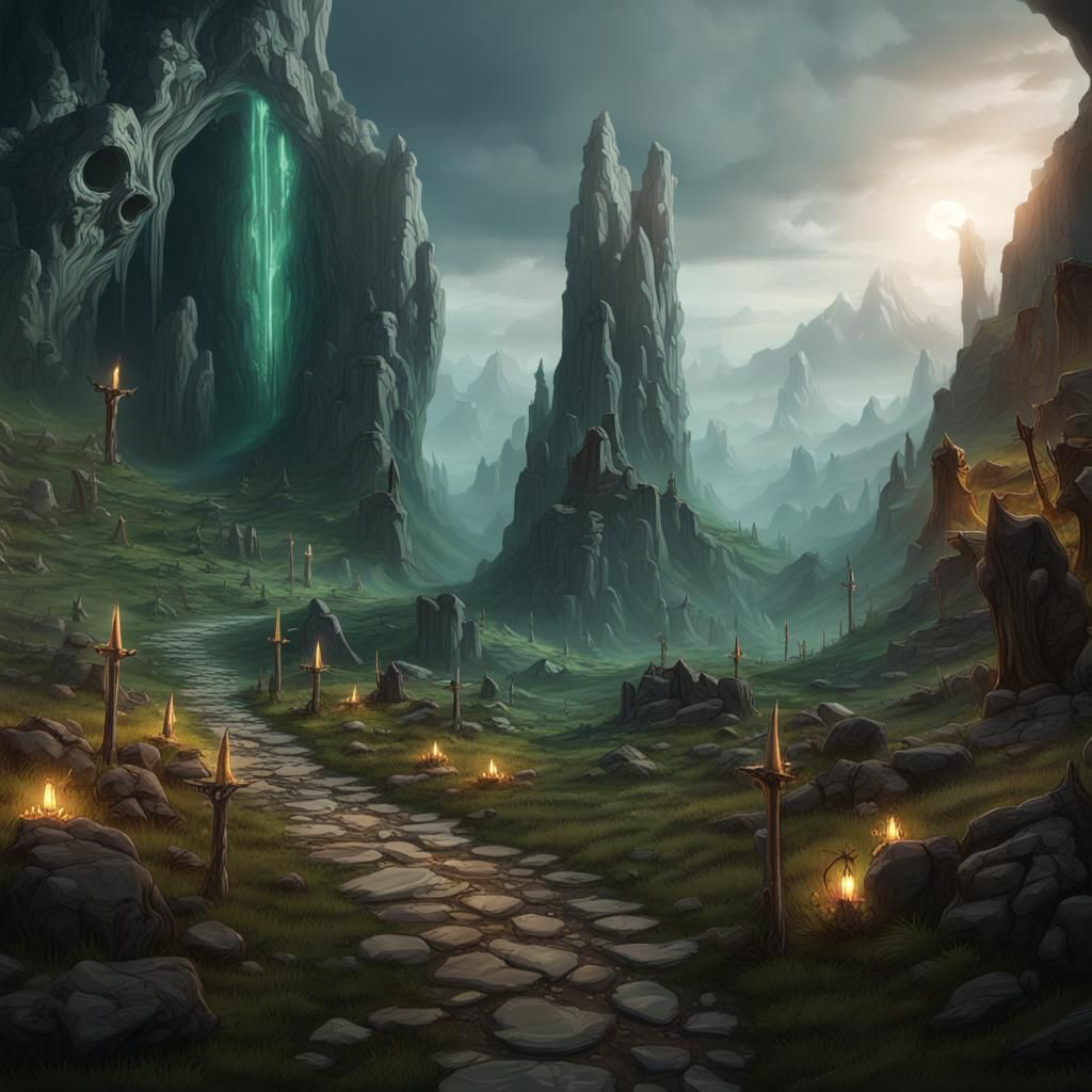 Path of the dead - AI Generated Artwork - NightCafe Creator