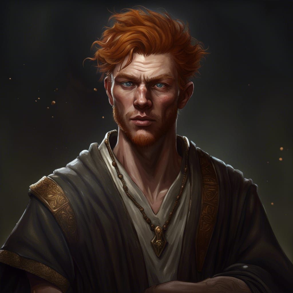 D&D crazed ginger monk - AI Generated Artwork - NightCafe Creator