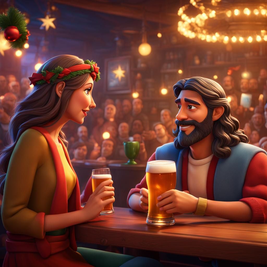 Chilling with Jesus. - AI Generated Artwork - NightCafe Creator