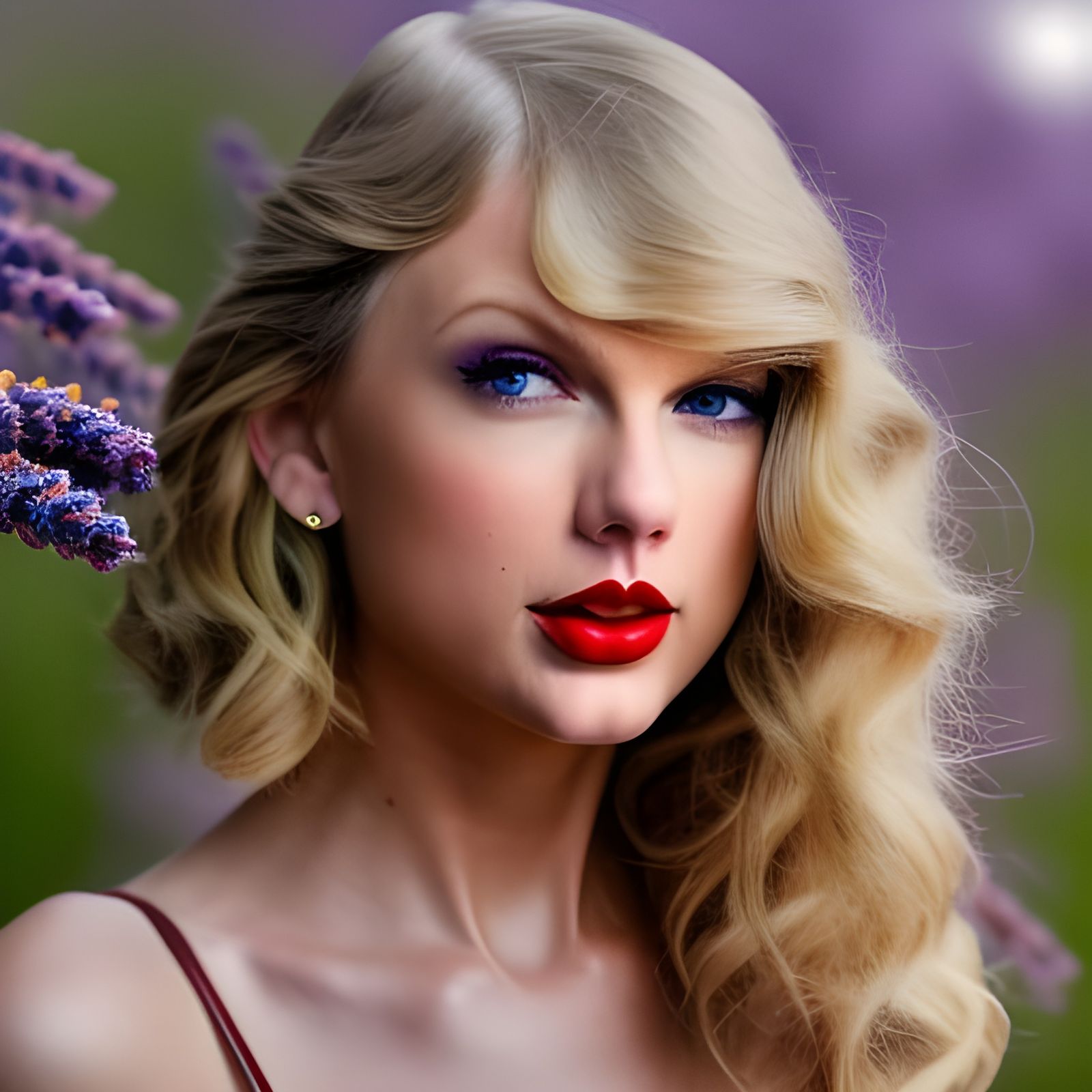 Taylor Swift in Lavender Haze - AI Generated Artwork - NightCafe Creator