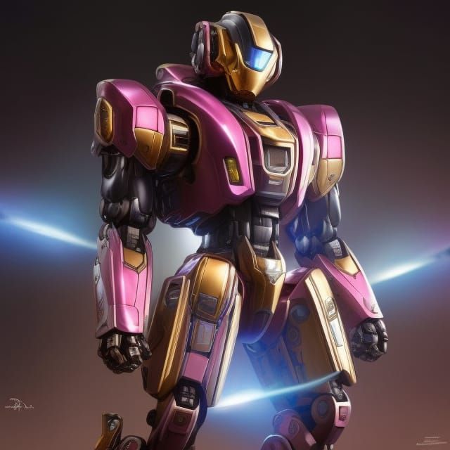 "F3M1-9 P1NK" - F.S.S. Mk5 Battle Jaeger - AI Generated Artwork ...