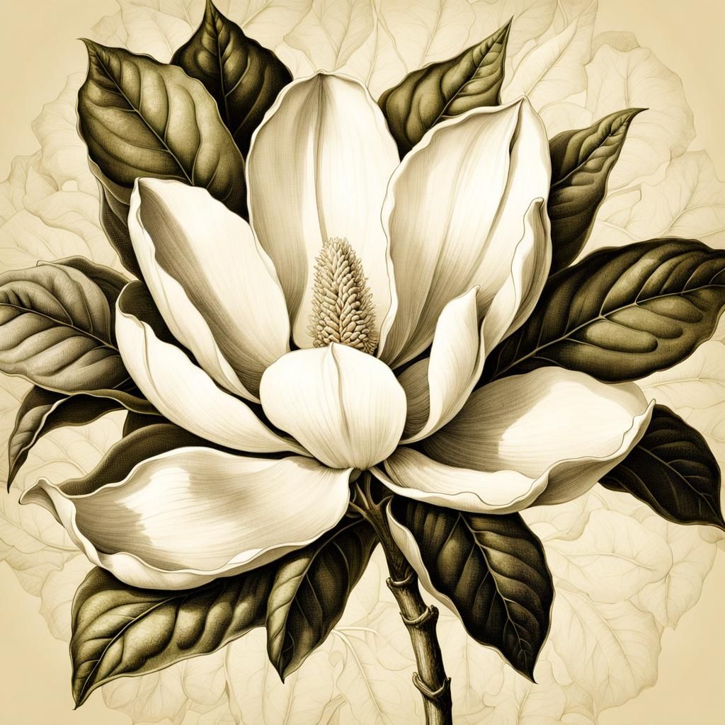 magnolia - AI Generated Artwork - NightCafe Creator