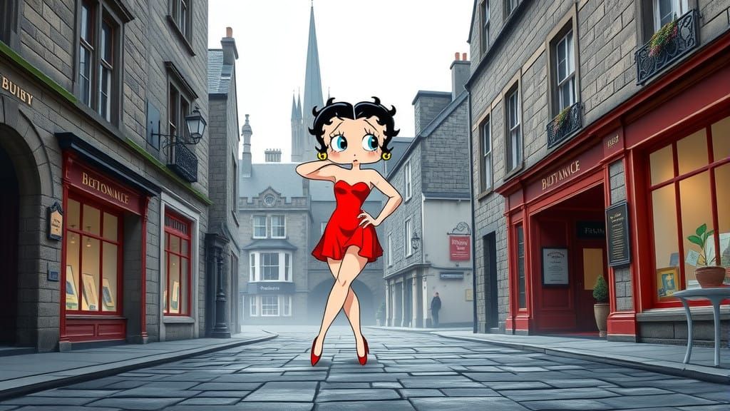 Betty Boop In Aberdeen - Flapper Girl Amidst Scotland's Hist...