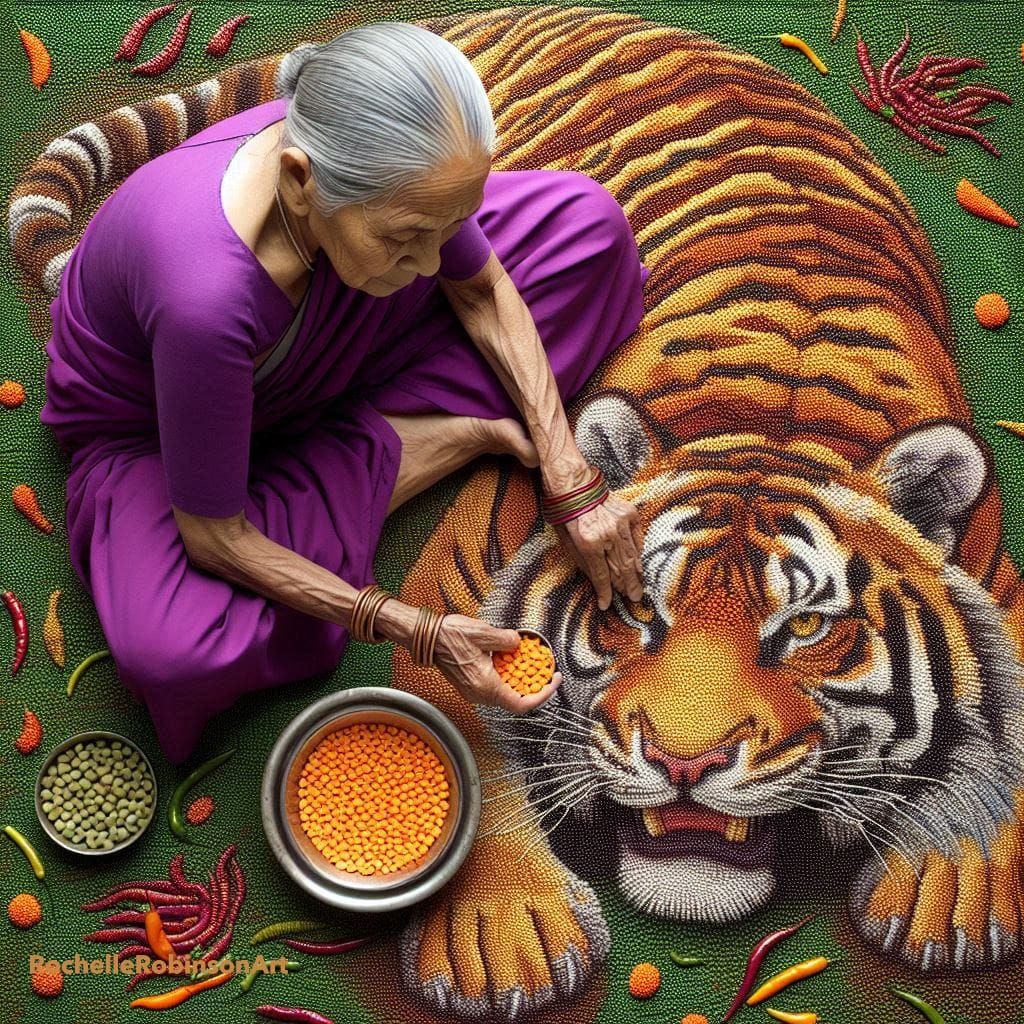 The Artist - Tiger - AI Generated Artwork - NightCafe Creator