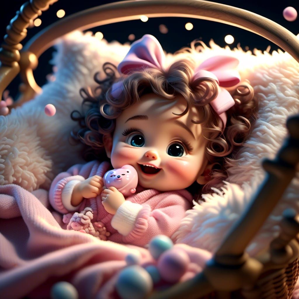 Cutiest Baby Girl - AI Generated Artwork - NightCafe Creator