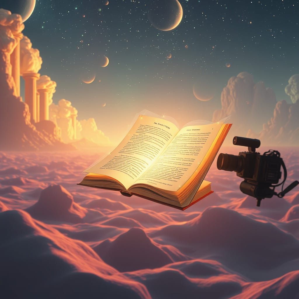 Ethereal Dreamscapes Unfold in Cosmic Convergence - AI Art