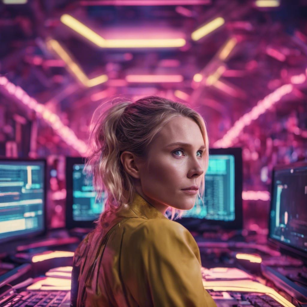 Hacker girl - AI Generated Artwork - NightCafe Creator