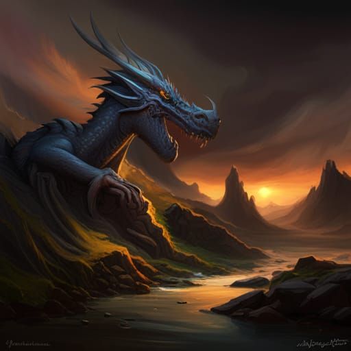 World of Warcraft Black Dragon - AI Generated Artwork - NightCafe Creator