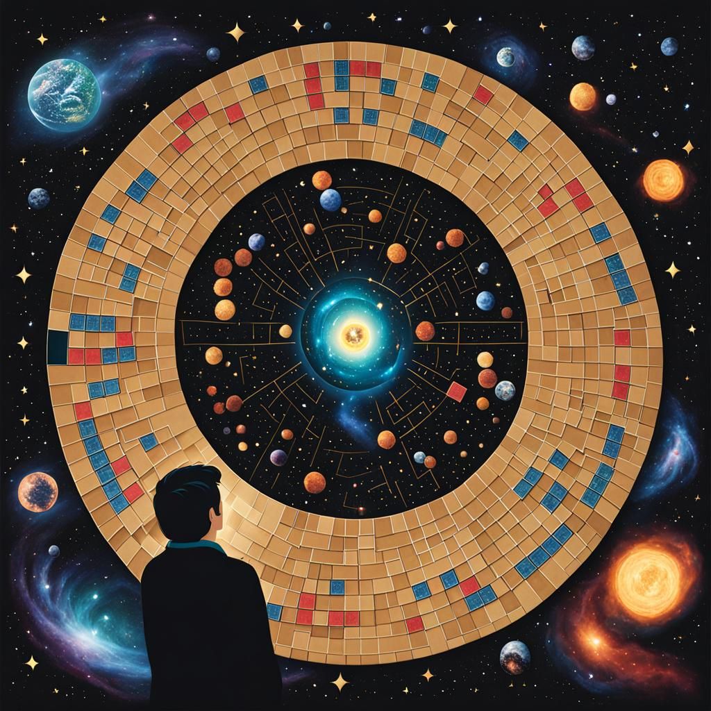 Space scrabble - AI Generated Artwork - NightCafe Creator