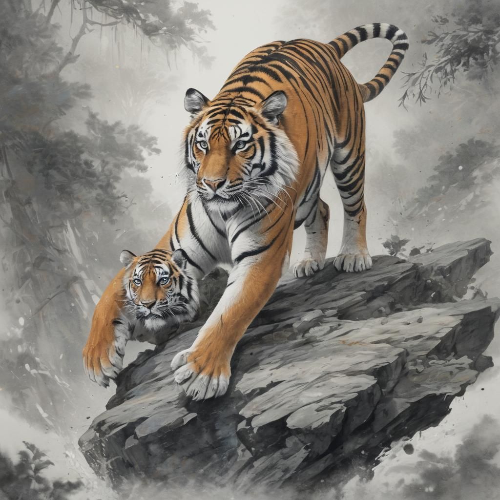 Mighty Tiger 2 - AI Generated Artwork - NightCafe Creator