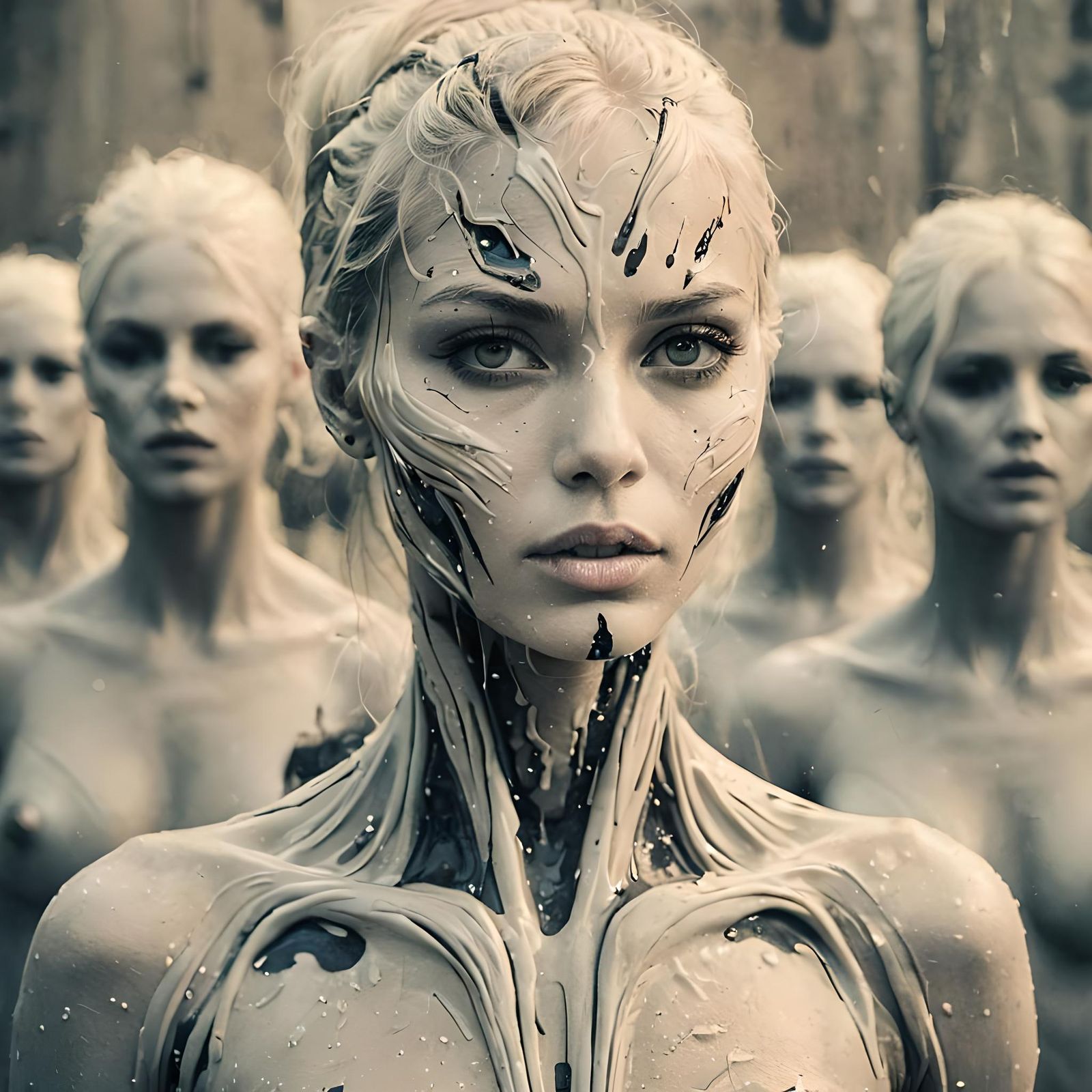 All Quiet on the Fembot Front - AI Generated Artwork - NightCafe Creator