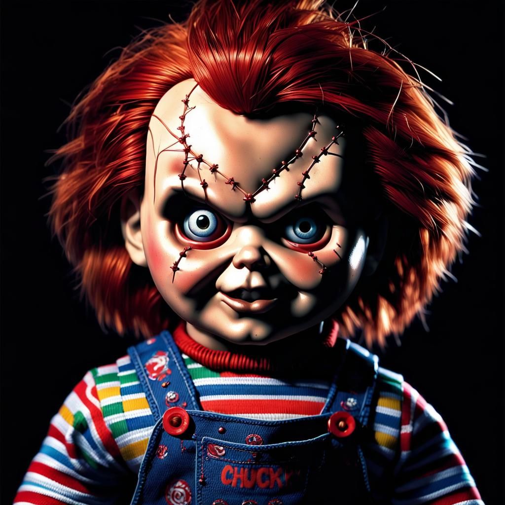 Chucky, the evil doll from "Child's Play" - AI Generated Artwork ...