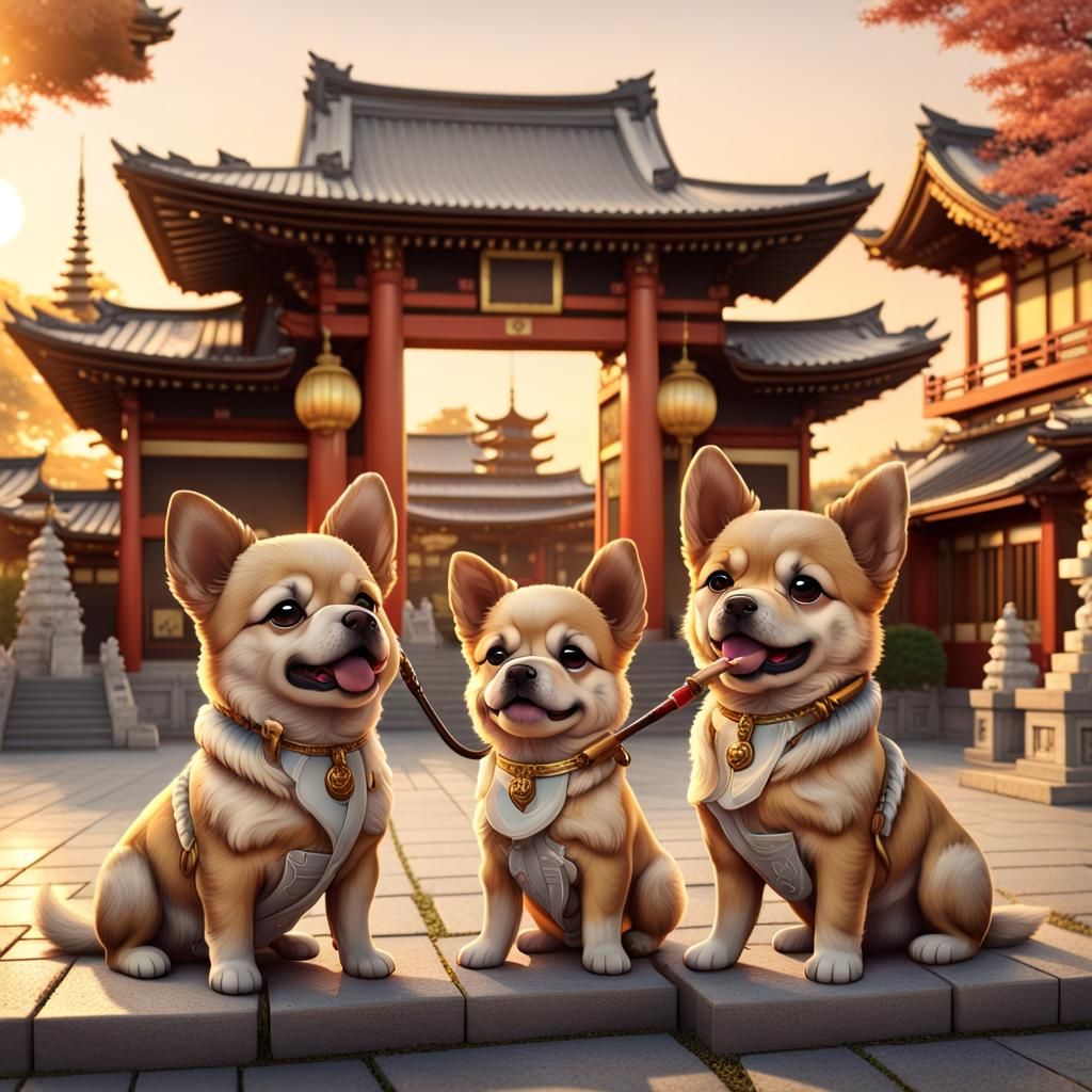 Shisha Dogs - AI Generated Artwork - NightCafe Creator