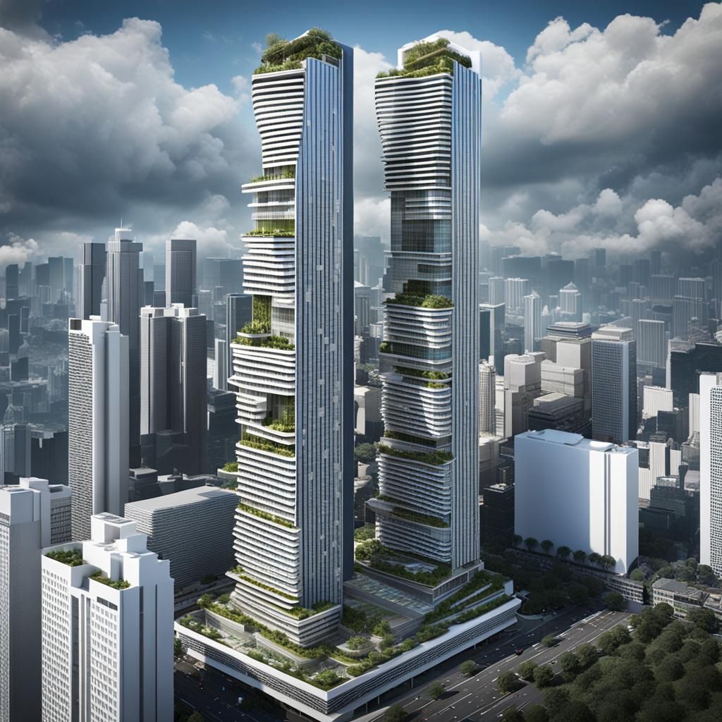 KLCC Corporate Towers ♠️ Brutalism, Deconstructivism & Biophilic hybrid ...