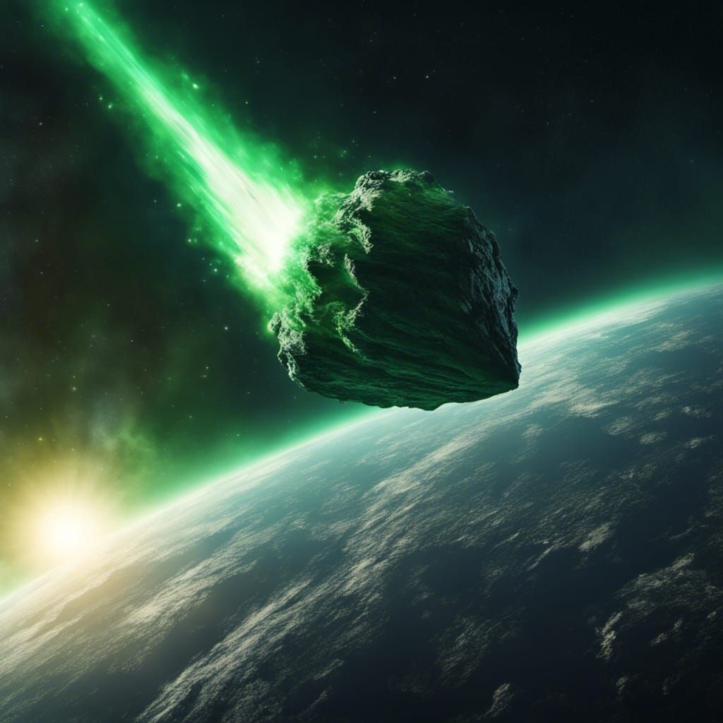 Green Comet - AI Generated Artwork - NightCafe Creator