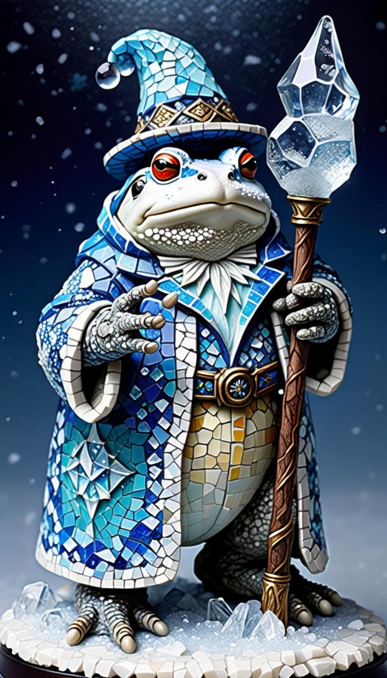 Snow Toad - AI Generated Artwork - NightCafe Creator