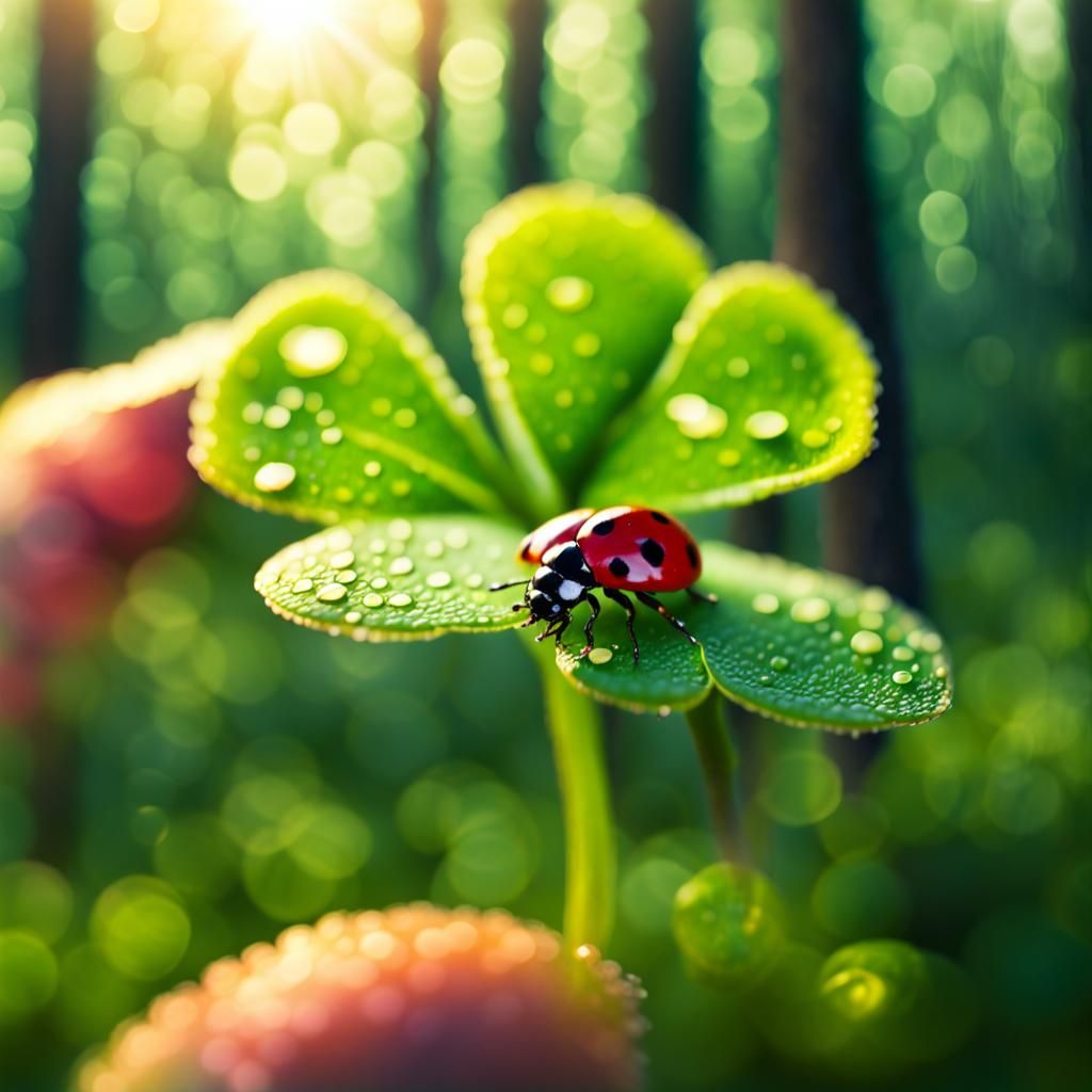 Lucky ladybug - AI Generated Artwork - NightCafe Creator