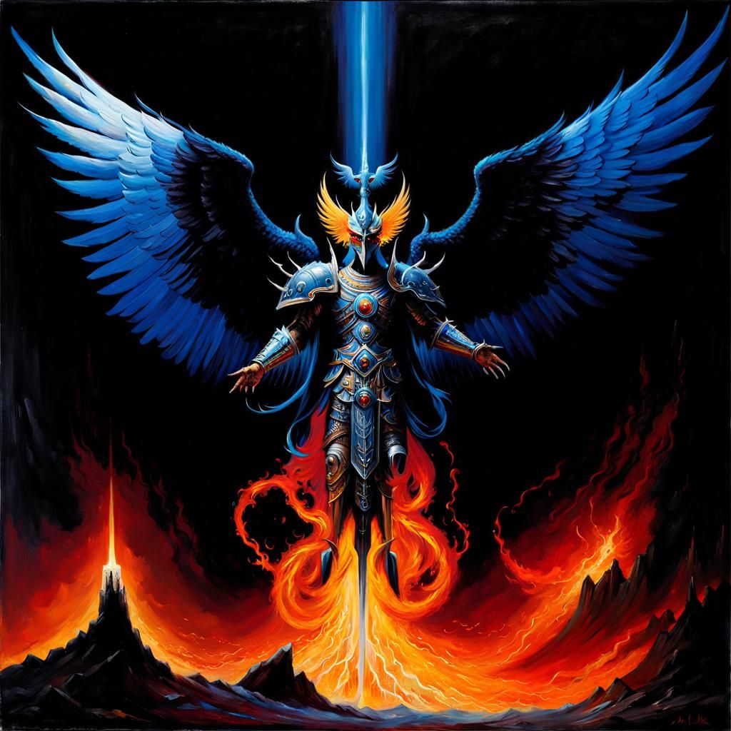Winged Knight - AI Generated Artwork - NightCafe Creator