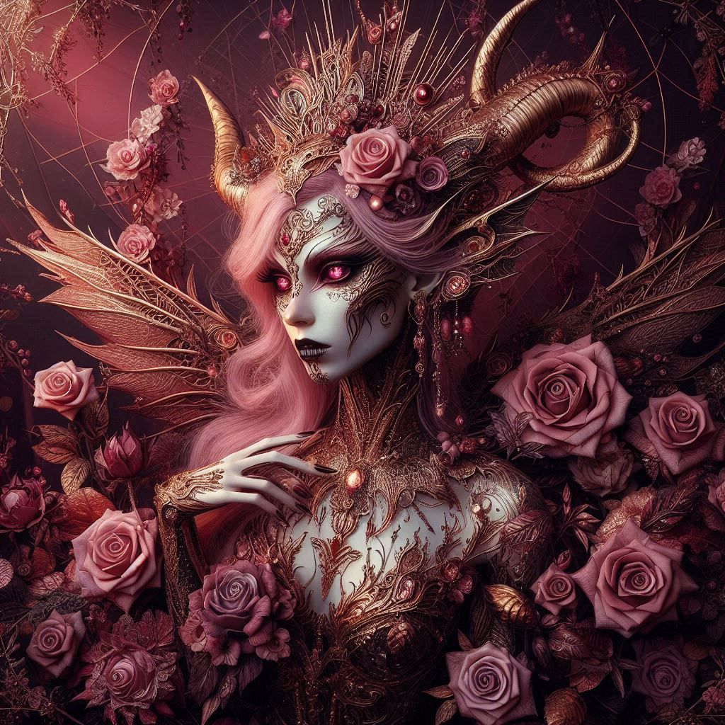 Creepy Rose - AI Generated Artwork - NightCafe Creator