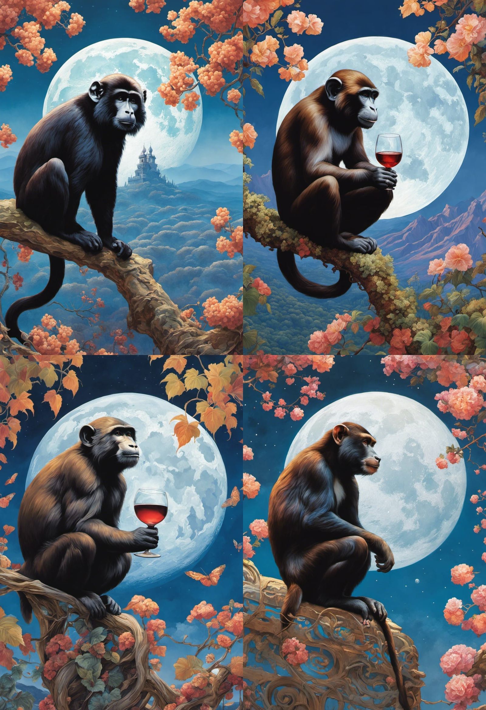 Can't believe I did another round of monkeys. - AI Generated Artwork - NightCafe Creator