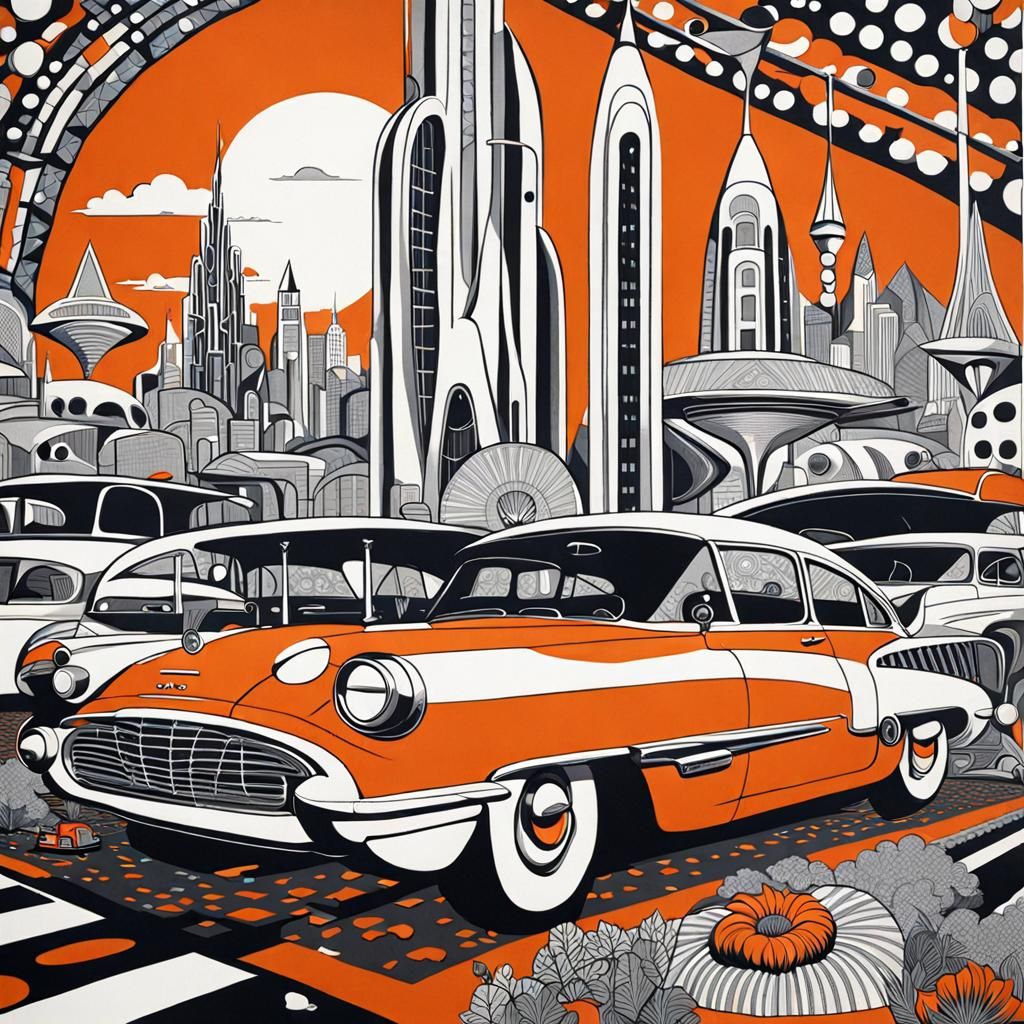 Retrofuturism - AI Generated Artwork - NightCafe Creator