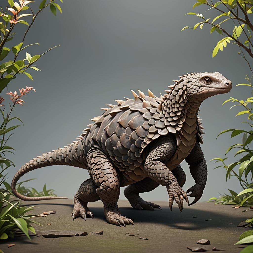 A pangolin lizard creature - AI Generated Artwork - NightCafe Creator