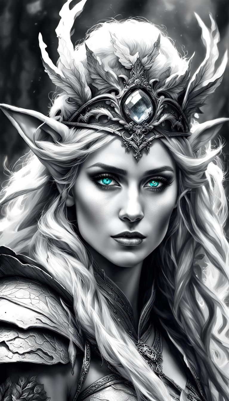 Elf queen portrait - AI Generated Artwork - NightCafe Creator