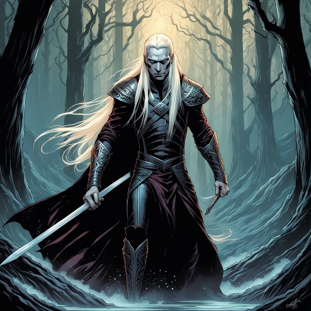Dark Elf - AI Generated Artwork - NightCafe Creator