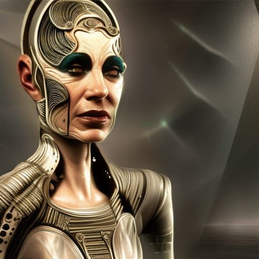 Borg woman - AI Generated Artwork - NightCafe Creator