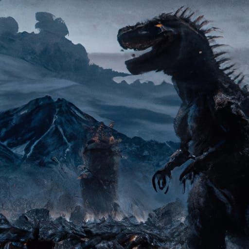 Godzilla - AI Generated Artwork - NightCafe Creator