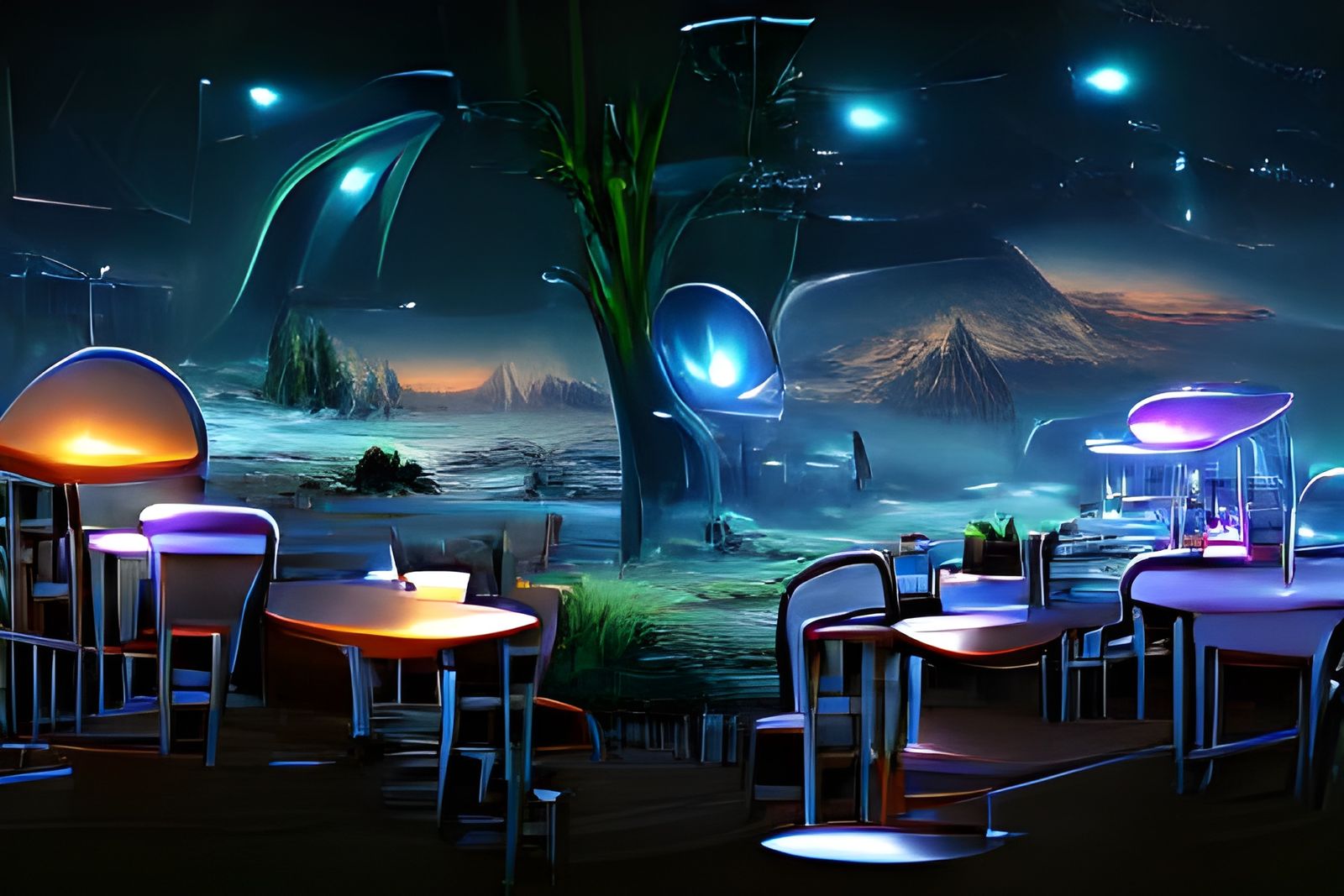 Aliens Dine at the NightCafe Regularly on Every Sampling Expedition to ...