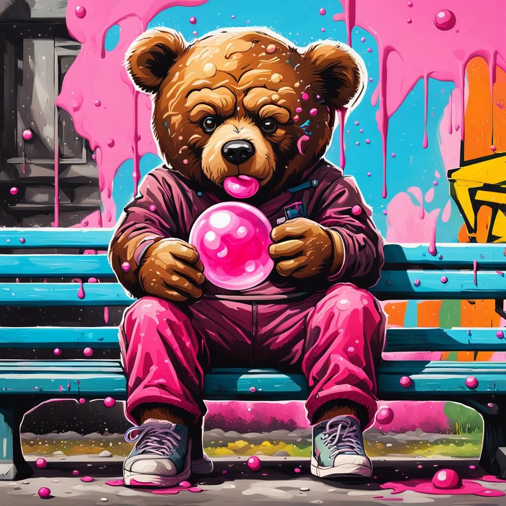 Bubble bear - AI Generated Artwork - NightCafe Creator