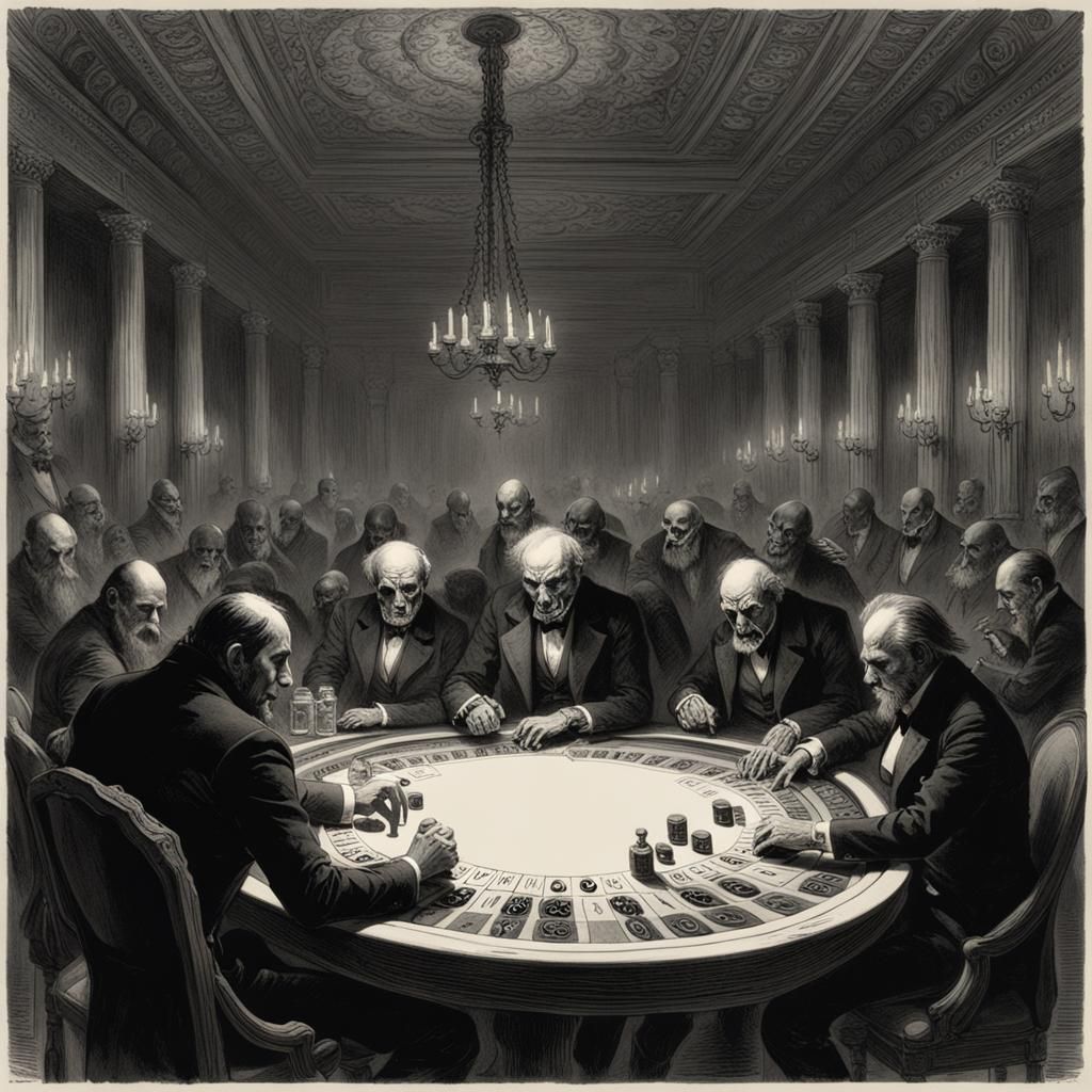 Horror casino - AI Generated Artwork - NightCafe Creator