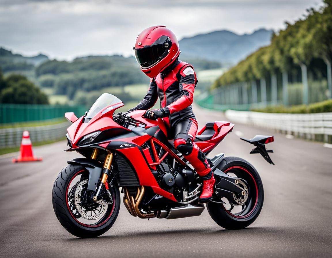 Cute Stunt Bikers - AI Generated Artwork - NightCafe Creator