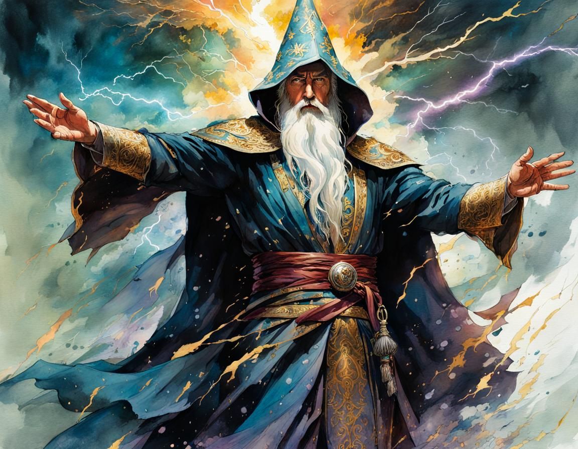 Elemental Wizard II - AI Generated Artwork - NightCafe Creator