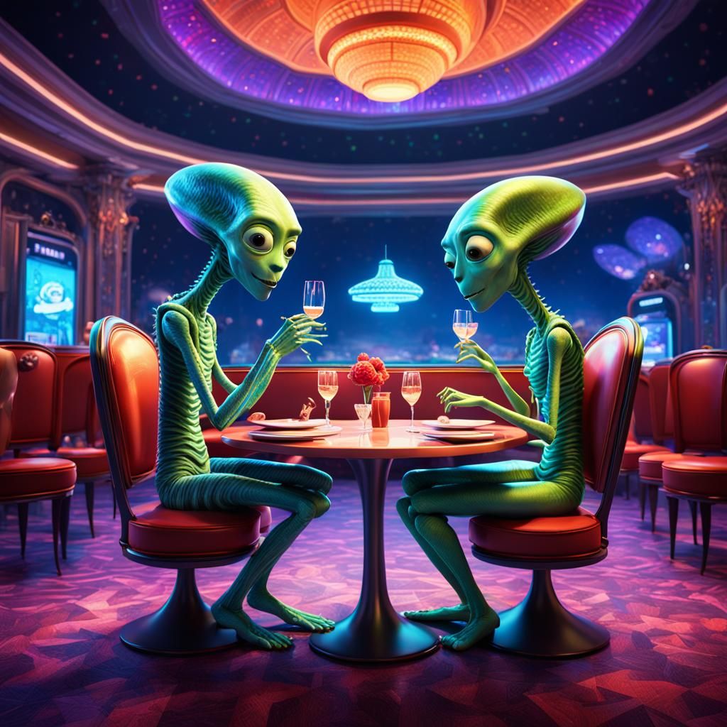 Dem Aliens!! - AI Generated Artwork - NightCafe Creator